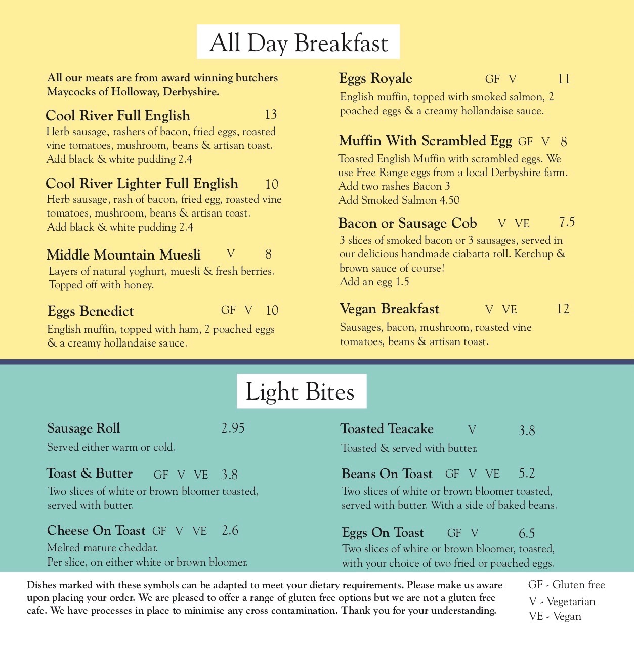 Food - Cafe Matlock Cool River Cafe